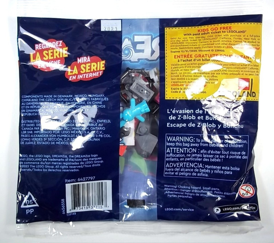 Lego 30636 DREAMZZZ Z-Blob & Bunchu Spider Escape polypack 44 pcs NEW ...