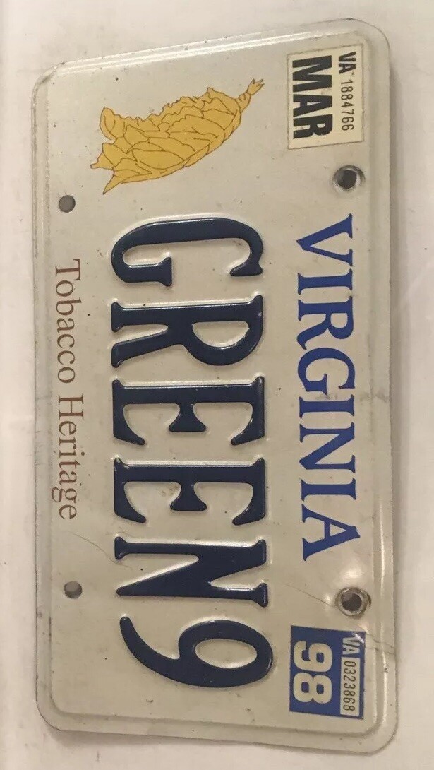 TOBACCO vanity GREEN 420 license plate Goddess Marijuana Sickness ...