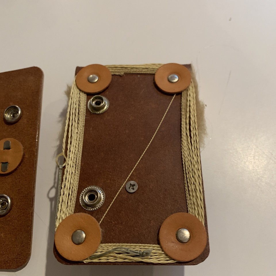 Vintage Leather Fly Fishing Wallet Flies Trout Pan Fish Zipper Pocket ...