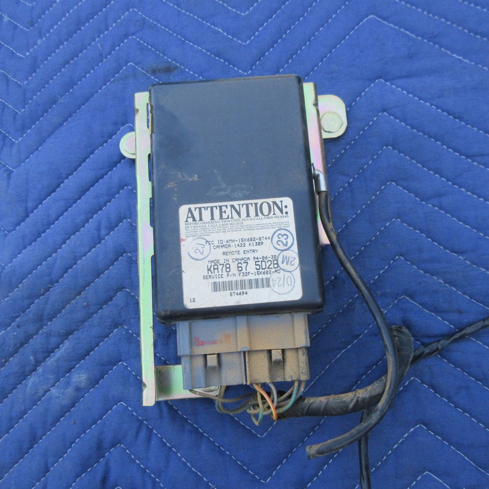 93-97 Ford Probe GT V6 2.5 Key Fob Lock Set Door Ignition Cylinder ...