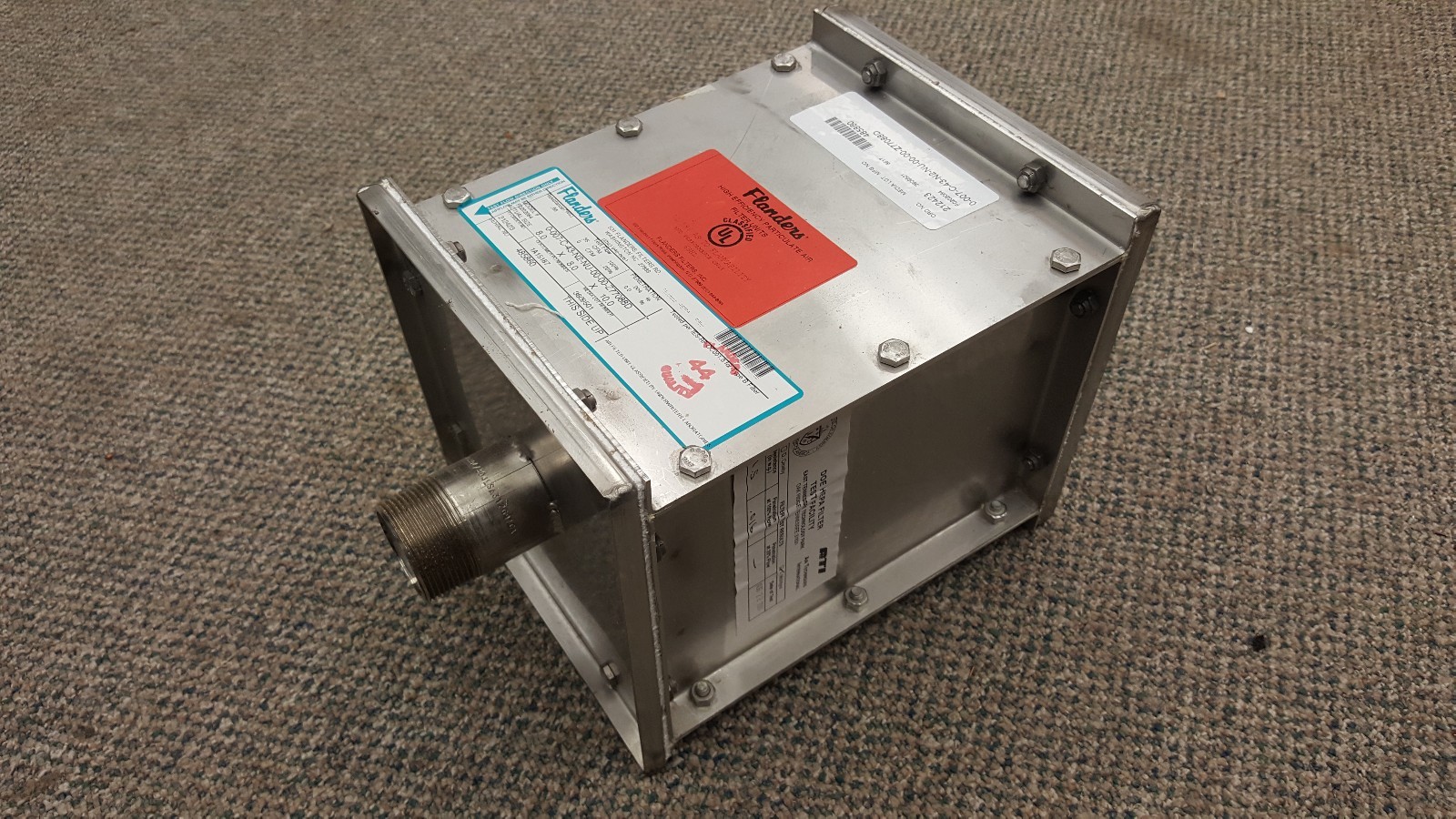 New FLANDERS 0-007-C-43-N2-NU-00-00-Z77088D HEPA FILTER 8 X 8 X 10 box ...