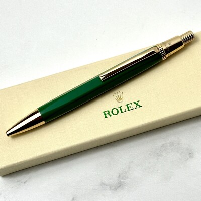 Rolex Emerald Executive Gold Hex Ballpoint Pen AD VIP Gift | eBay