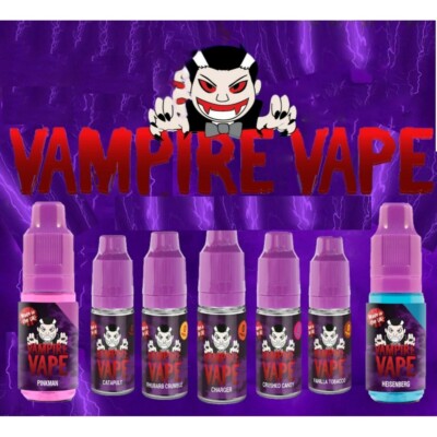 Vampire Vape E-liquid Juice, All Flavours/Nicotine Strength x 10ml for ...