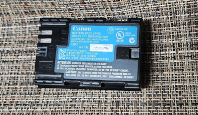 Canon LP-E6 OEM Genuine Battery for EOS 5D Mark II, III, IV 5D2 5DS 90D ...