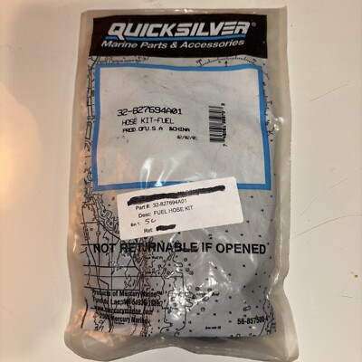 32-827694A01 NEW GENUINE OEM MERCURY QUICKSILVER OUTBOARD FUEL HOSE KIT ...