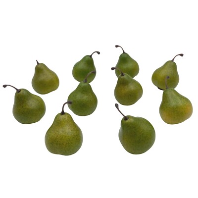 10 Artificial Faux Fruit Mini Pears Home Decor Farm House Rustic ...