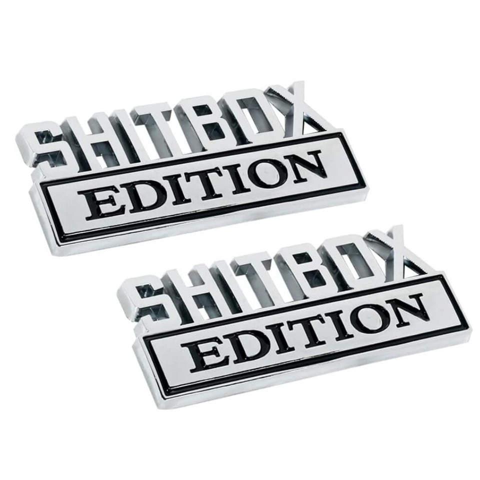 2* Big ShitBox Edition Emblem Badges for Trucks Side Fender Tailgate ...