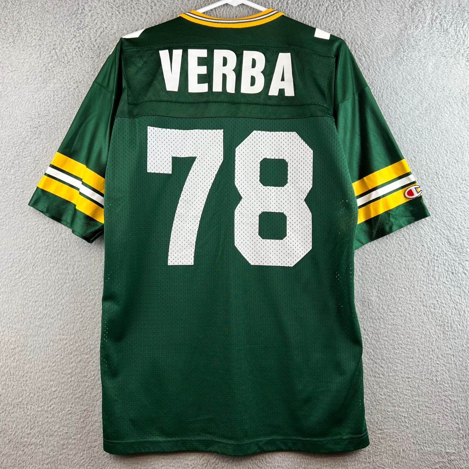 Vintage Ross Verba #78 Green Bay Packers Champion Football Jersey Size ...