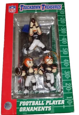 Cleveland Browns Touchdown Treasures 3 Pc Player Christmas Tree ...