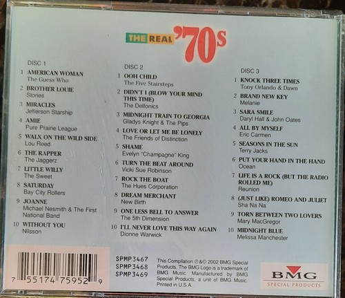 The Real '70s [Box] by Various Artists (CD, Apr-2004, 3 Discs, BMG ...