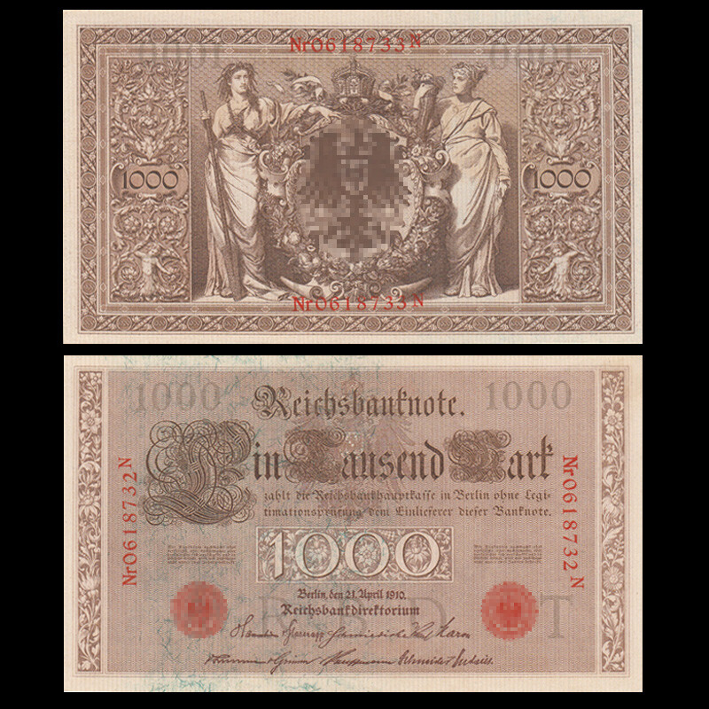 Germany 1000 Mark, 1910, P-44, AU-UNC | eBay