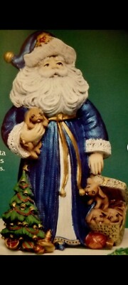 Ceramic Bisque ~~Ready to Paint~ Gare~ Antique Santa with Puppies | eBay