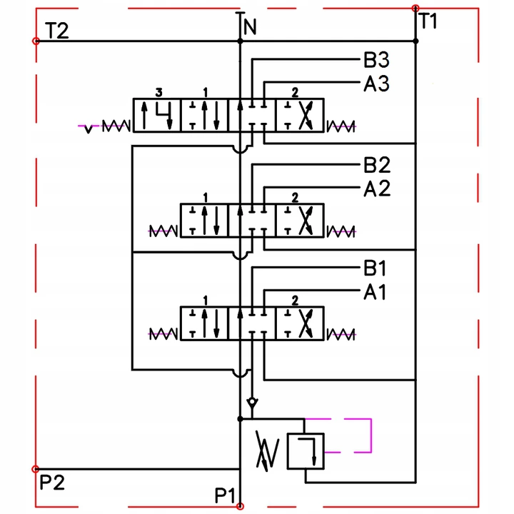 1x FLOATING spool 3 Bank Hydraulic Directional Control Valve 11gpm 40L ...