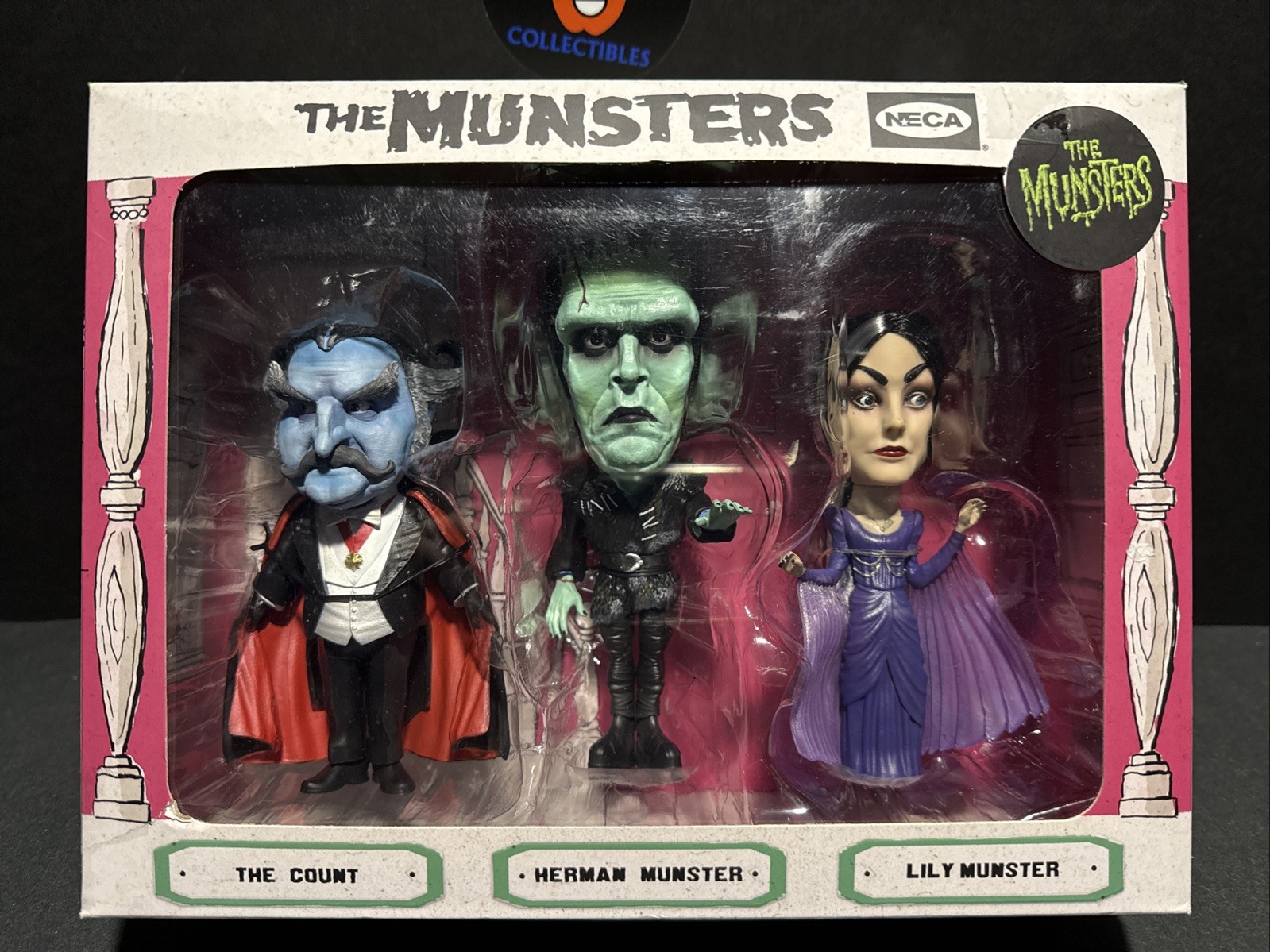 NECA Rob Zombie’s The Munsters, Little Big Head bobblehead 3-Pack ...