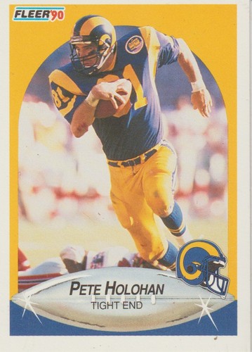 Fleer 1990 NFL Karte Los Angeles Rams #39 Pete Holohan | eBay.de