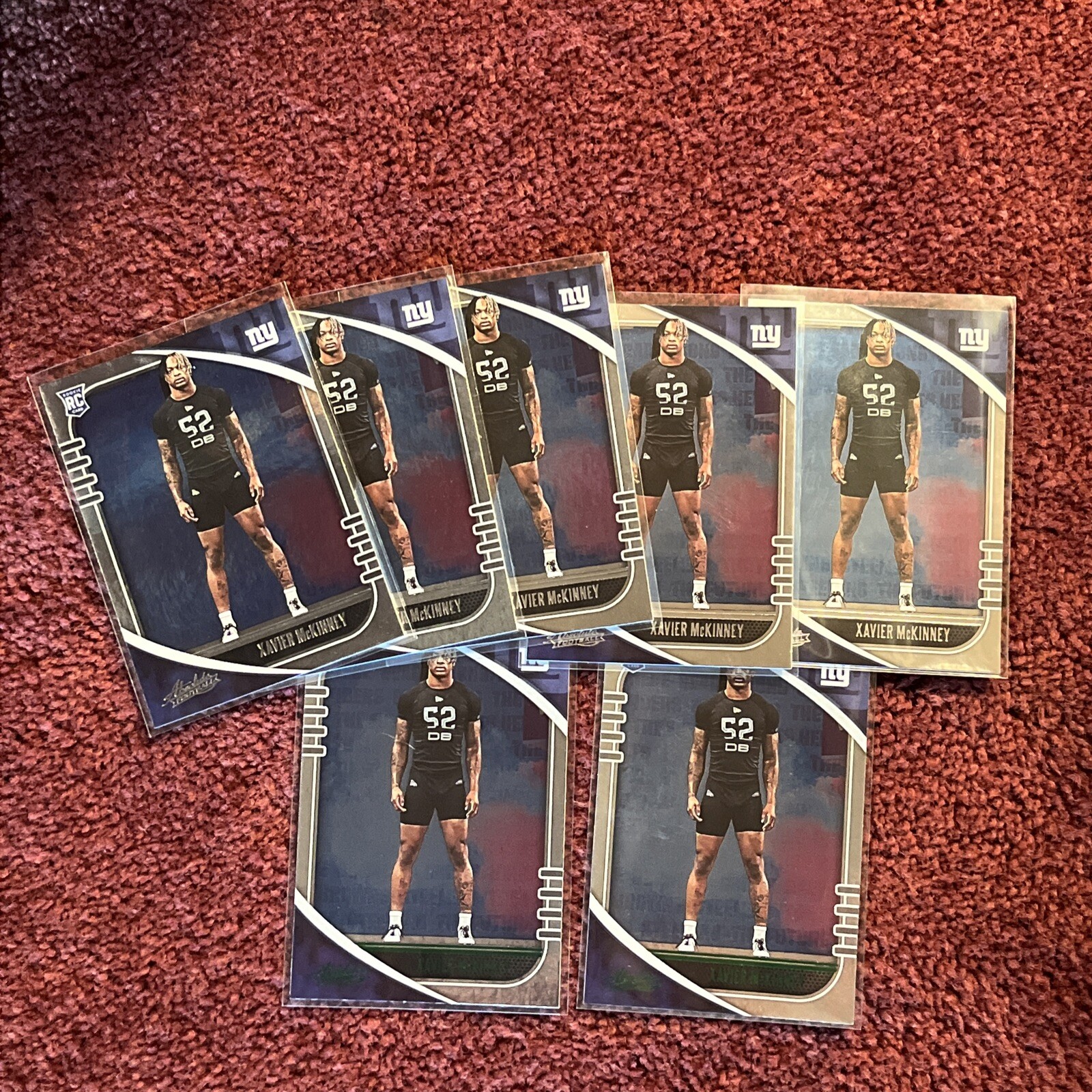 (7) 2020 Panini Absolute Xavier McKinney #198 Green SP Silver Foil RC ...