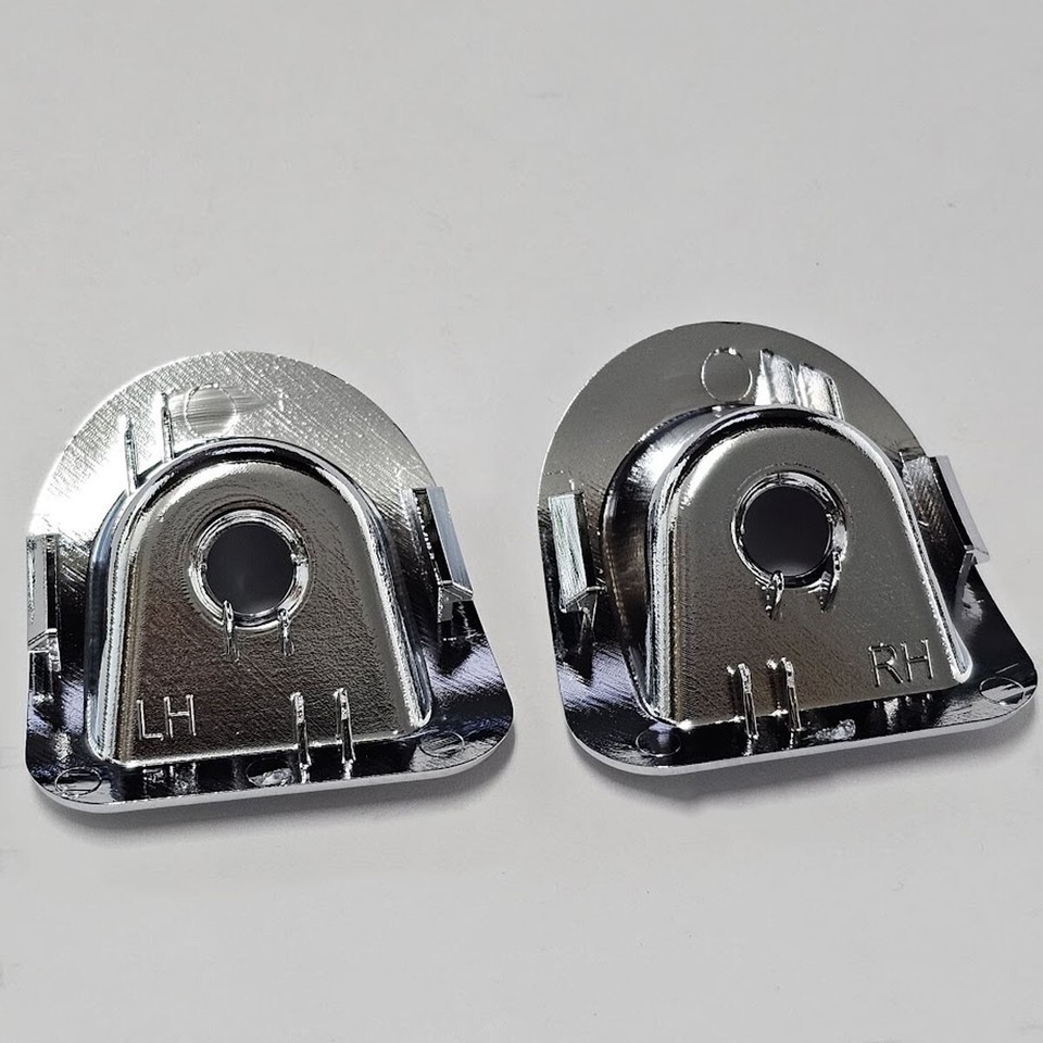 UPR 2pc CHROME Door Lock Bezels Compatible w/ 2005-2014 Mustang, Shelby ...