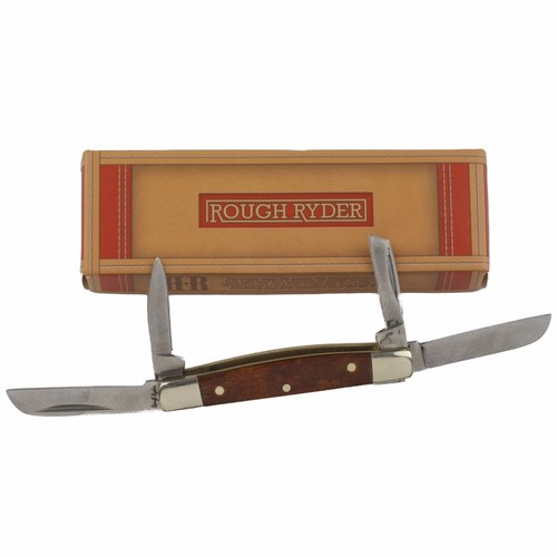 Rough Rider Smooth Tobacco Bone Handles Mini Congress Pocket Knife ...