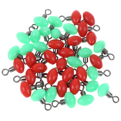20pcs/bag Cross-Line Swivels & Bead T Shape Pulley Slide Rig Connector ...