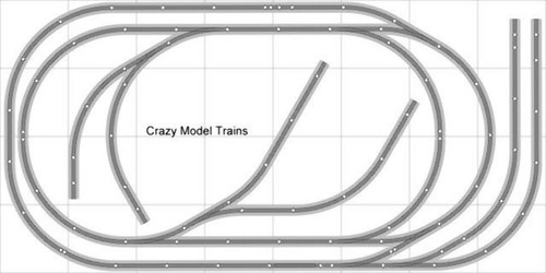 Bachmann E-Z Track Train Layout #006 Train Set HO Scale 4' X 8' Wire ...