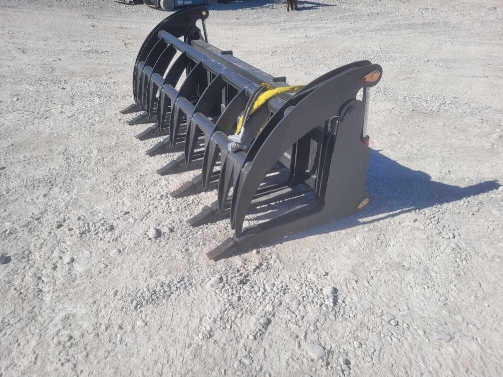 84'' Root Rake Clam Grapple with Skid Steer Quick Connect | eBay