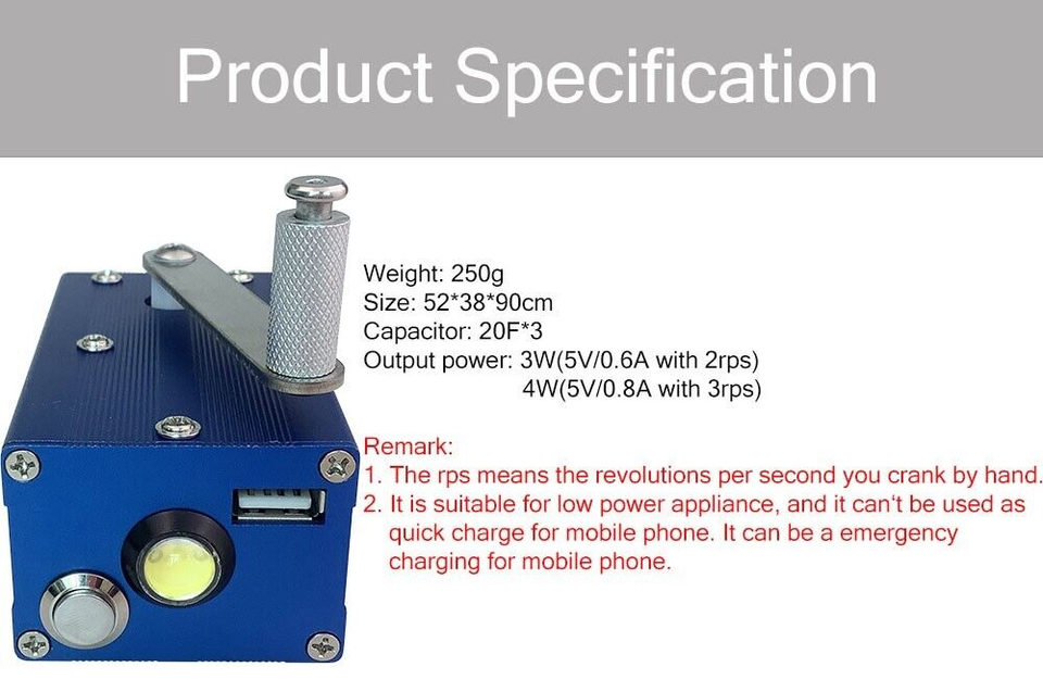 Outdoor Portable Multifunction Emergency Survival Hand Crank Charge ...