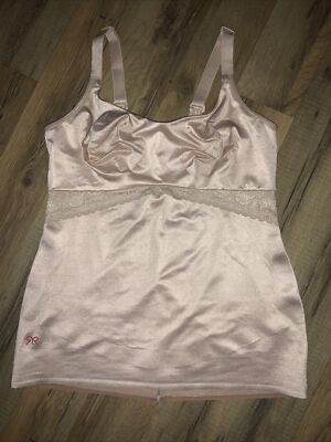 Ruby Ribbon Cami Shapewear *Level 4 Sz 38 PALE Lace Full Support Style ...
