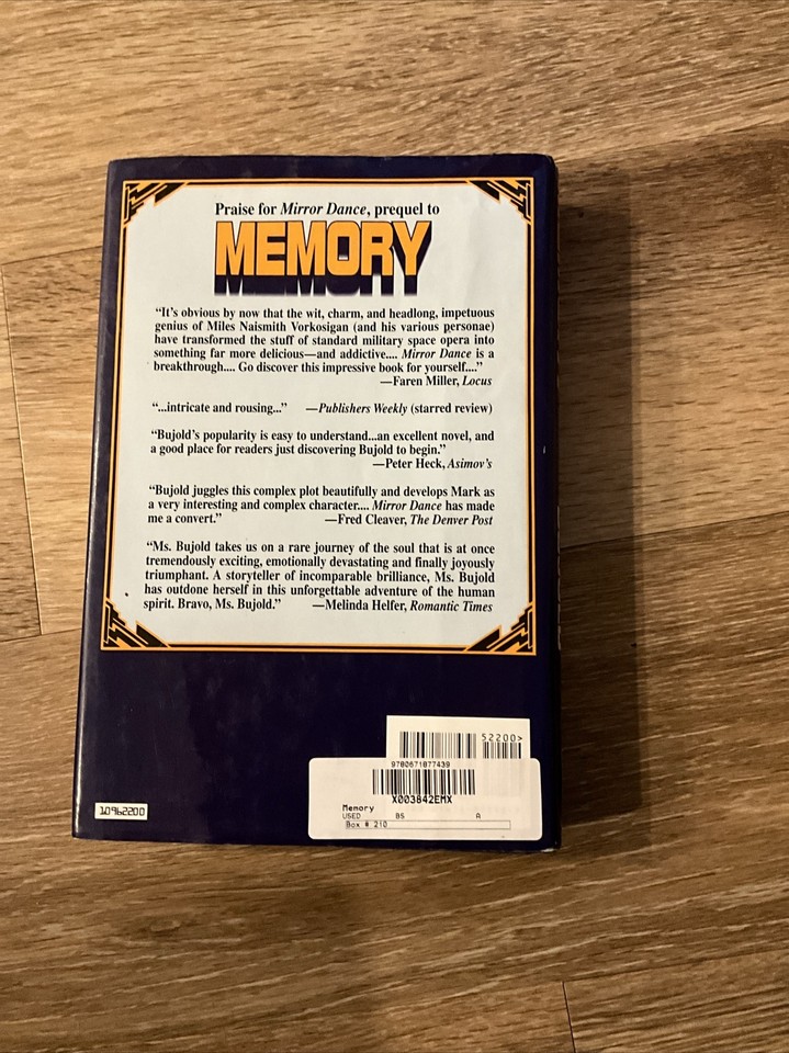 Memory by Lois McMaster Bujold (1996, Hardcover) 9780671877439| eBay