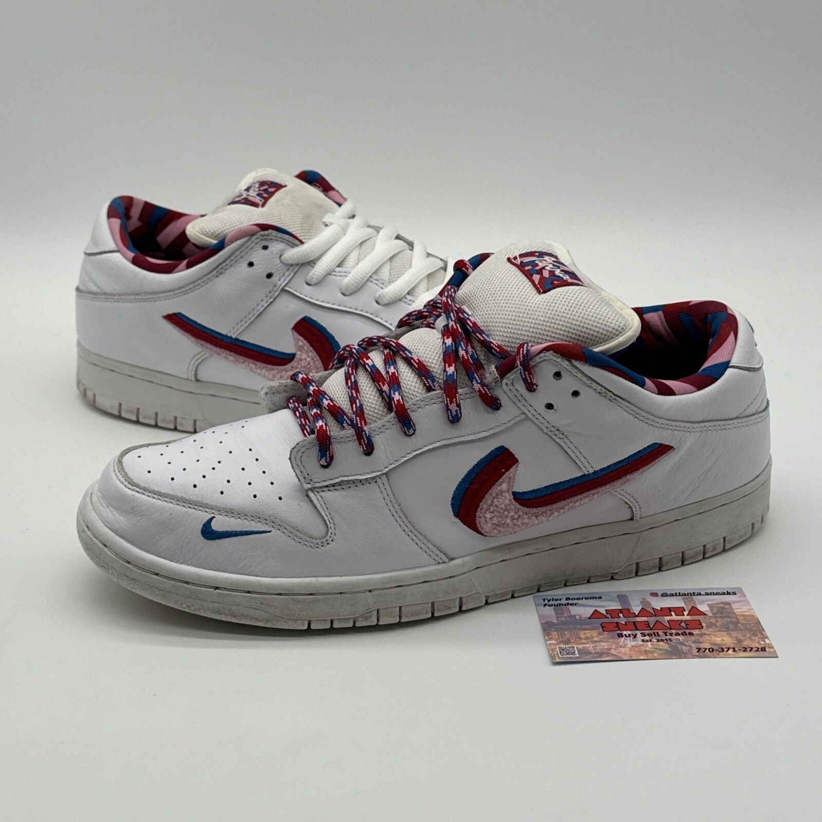 Size 12 - Nike SB Dunk Low OG QS parra 2019 White Pin… - Gem
