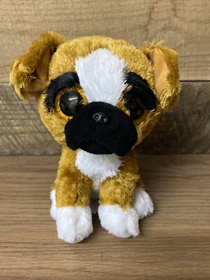 Ty Beanie Boo 2015 Brutus The Boxer Dog Brown Gold Eyes 6” Tall | eBay