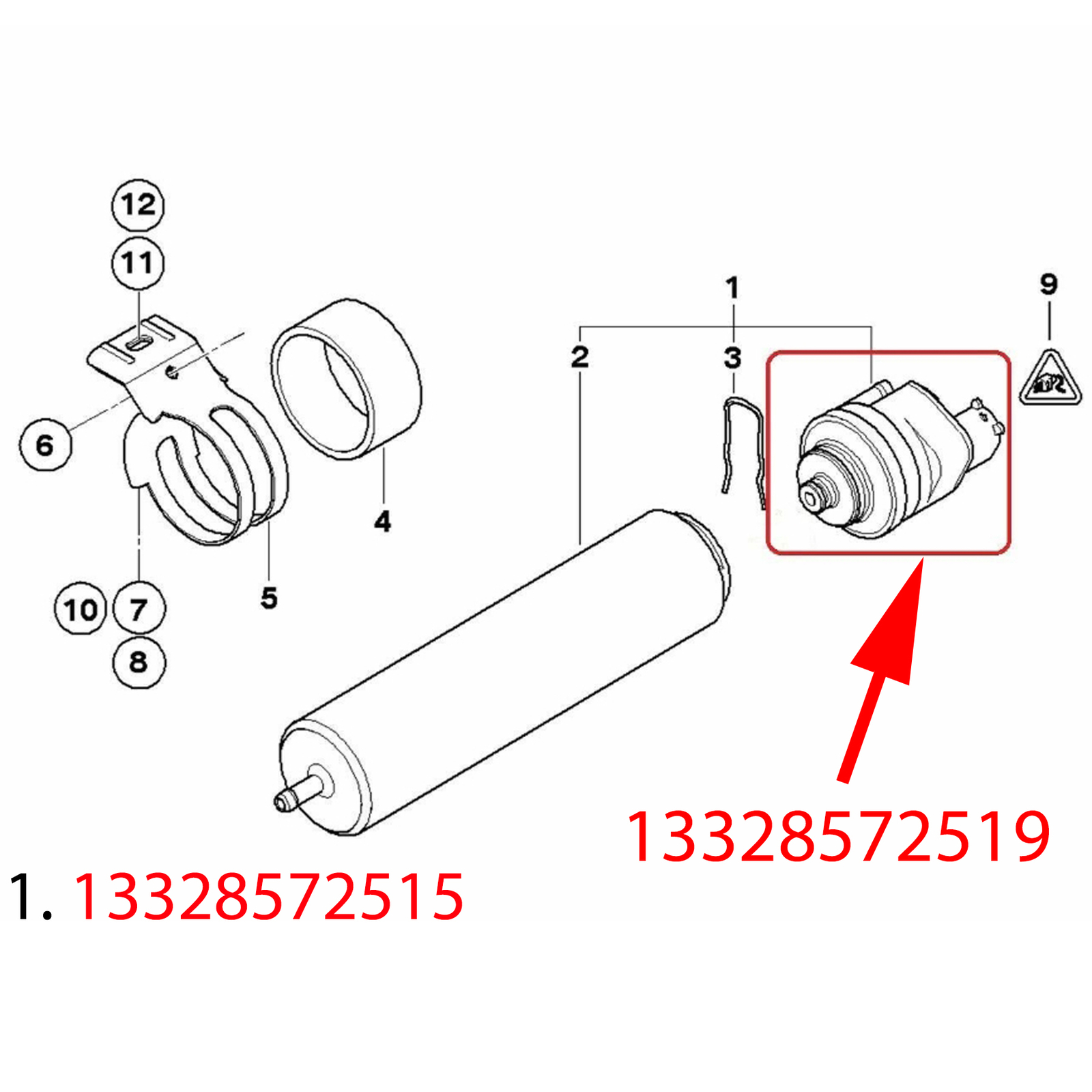 ORIGINAL BMW 13328572519 / 8672519 Kraftstoffwärmer für E60 E61 F10 F11 ...