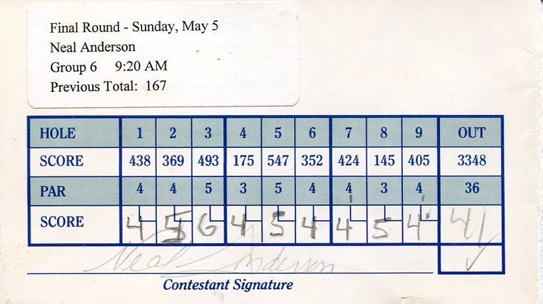 Neal Anderson Chicago Bears Florida Gators SEC Legend Signed Autograph ...