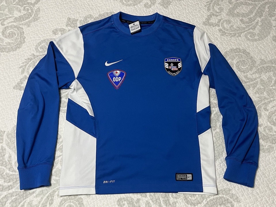 RARE Nike ODP Europe sweater jersey Kids Youth Medium Soccer Dri-Fit US ...