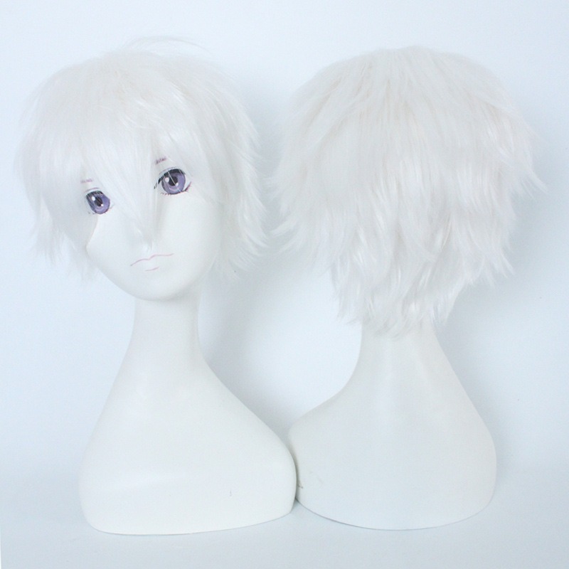 New Multi Color Men Boy Short Straight Hair Wig Anime Party Cosplay ...