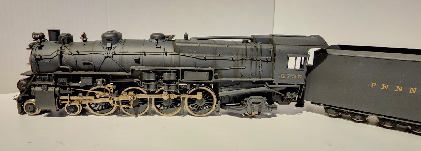 O SCALE 2-RAIL BRASS MODEL USH US HOBBIES KTM PENNSYLVANIA 4-8-2 CLASS ...