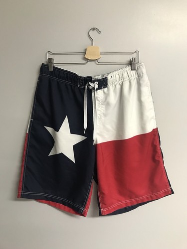 Texas Flag Swimming Trunks Men Size Large Swimwear | eBay
