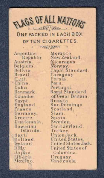 RUSSIA 1887 N9 Allen & Ginter Flags Of All Nations | eBay