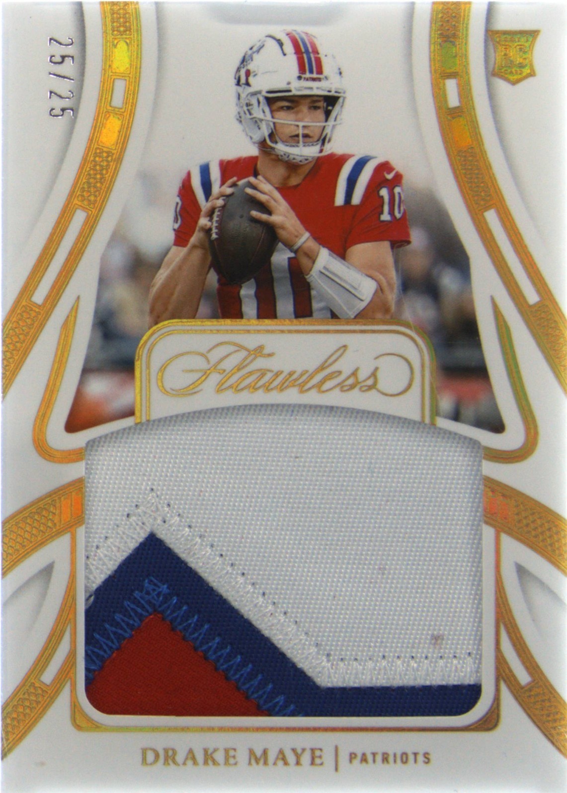 2024 Panini Flawless - Rookie Patches Drake Maye #FRP-DME /25 (MEM, RC ...