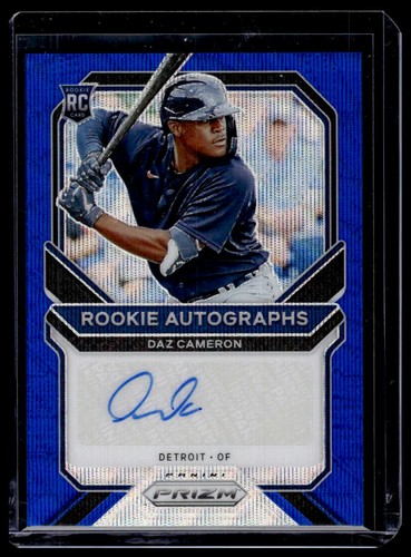 2021 Panini Prizm #RA-DC Daz Cameron RC Rookie Auto Blue Wave Prizm /50 ...