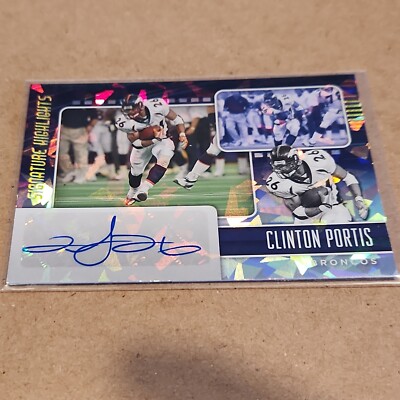 Clinton Portis Signature Highlights Auto SH58 2023 Phoenix | eBay