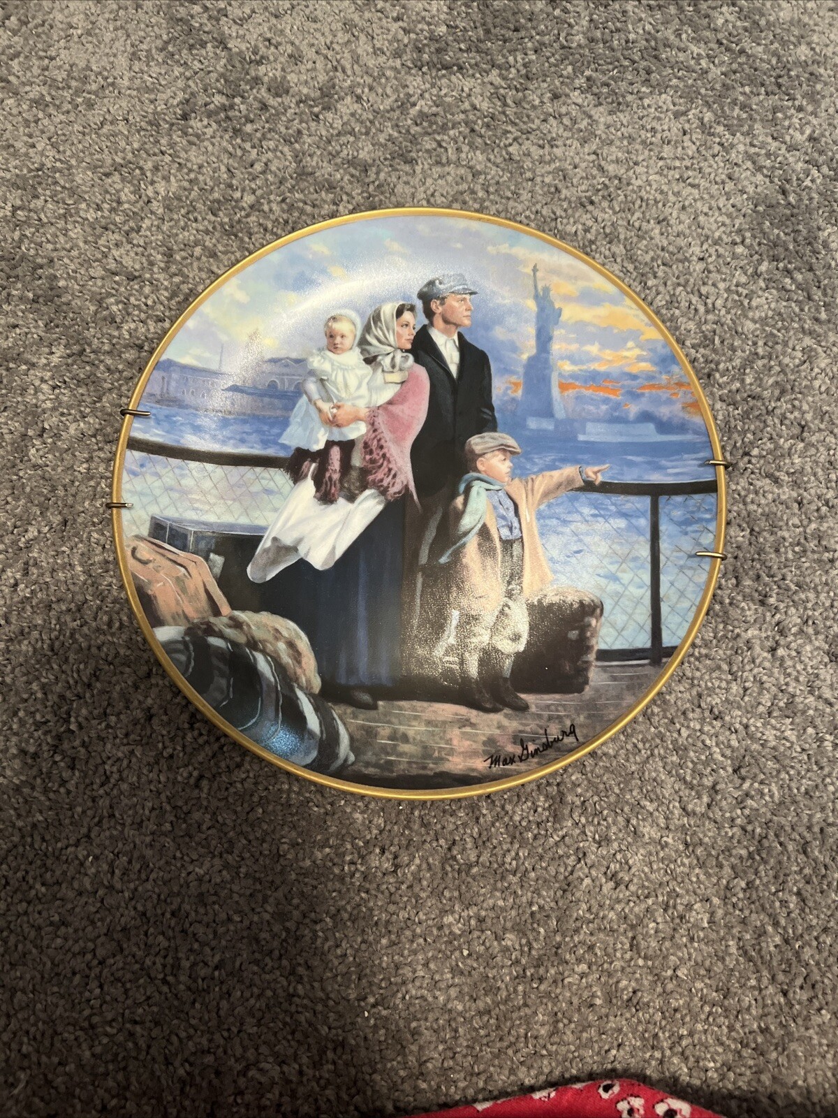 Franklin Mint The Ellis Island Plate Gateway to America | eBay