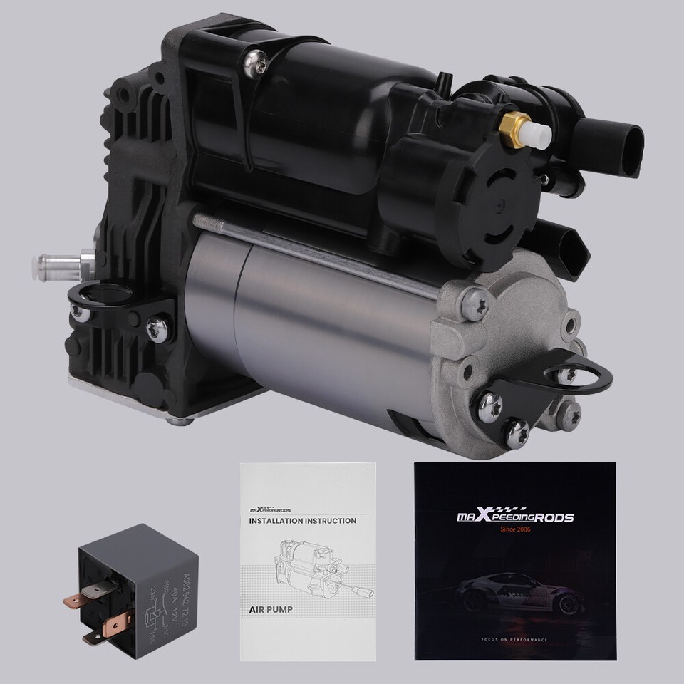 Air Suspension Compressor Pump + Relay For Mercedes Benz 4Matic GL450 ...