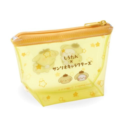 Sirotan x Sanrio Characters Pompompurin Clear Pouch Cream JP Limited ...