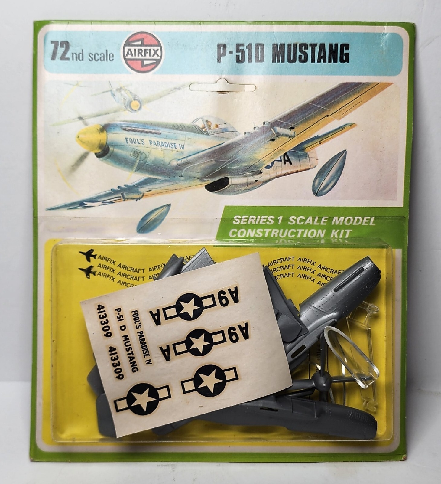 Vintage Airfix 1/72 P51D Mustang Series 1 Plastic Model Kit 1973 ...