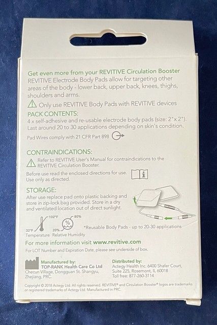 REVITIVE Electrode Body Pads 0.11 Pound 2day Delivery for sale online ...