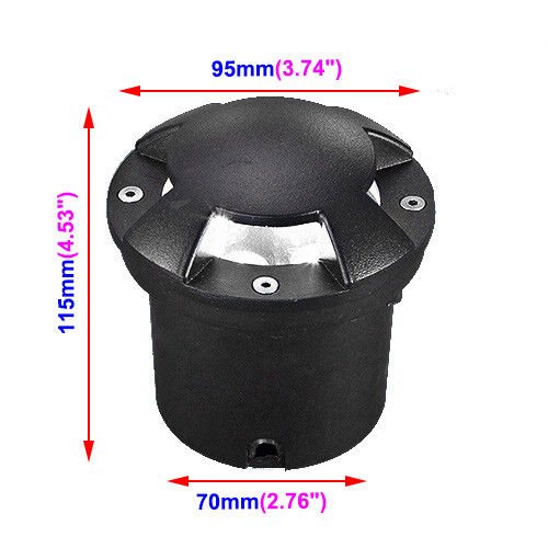 Outdoor LED Buried Light Underground Lamp AC 12V RGB(auto change color ...