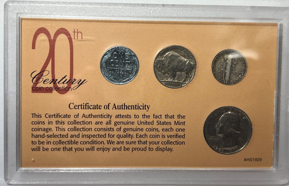 20th Century Coin Collection w/COA~~IN HARD PLASTIC CASE | eBay