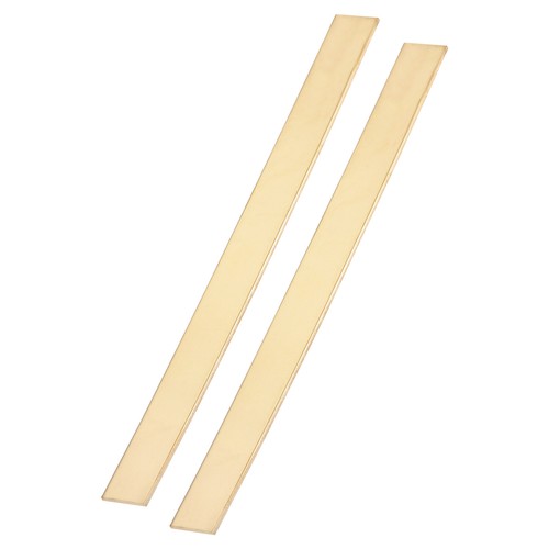 2 Pcs H62 Brass Flat Bar Stock, 1/8"x1"x12" Square Metal Solid Brass ...