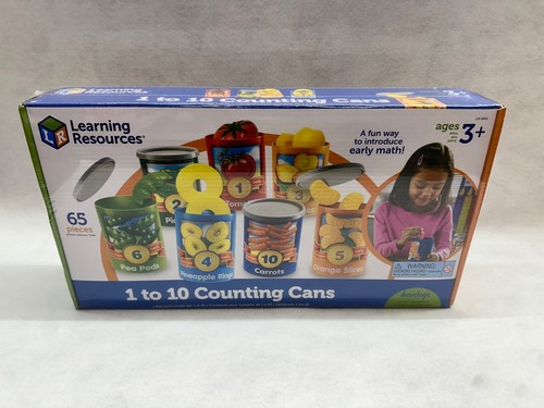 Learning Resources One To Ten Counting Cans - 65 Pieces, Ages 3 ...