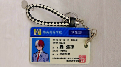MY HERO ACADEMIA UA STUDENTS SHOTO TODOROKI ID CARD HOLDER COSPLAY | eBay